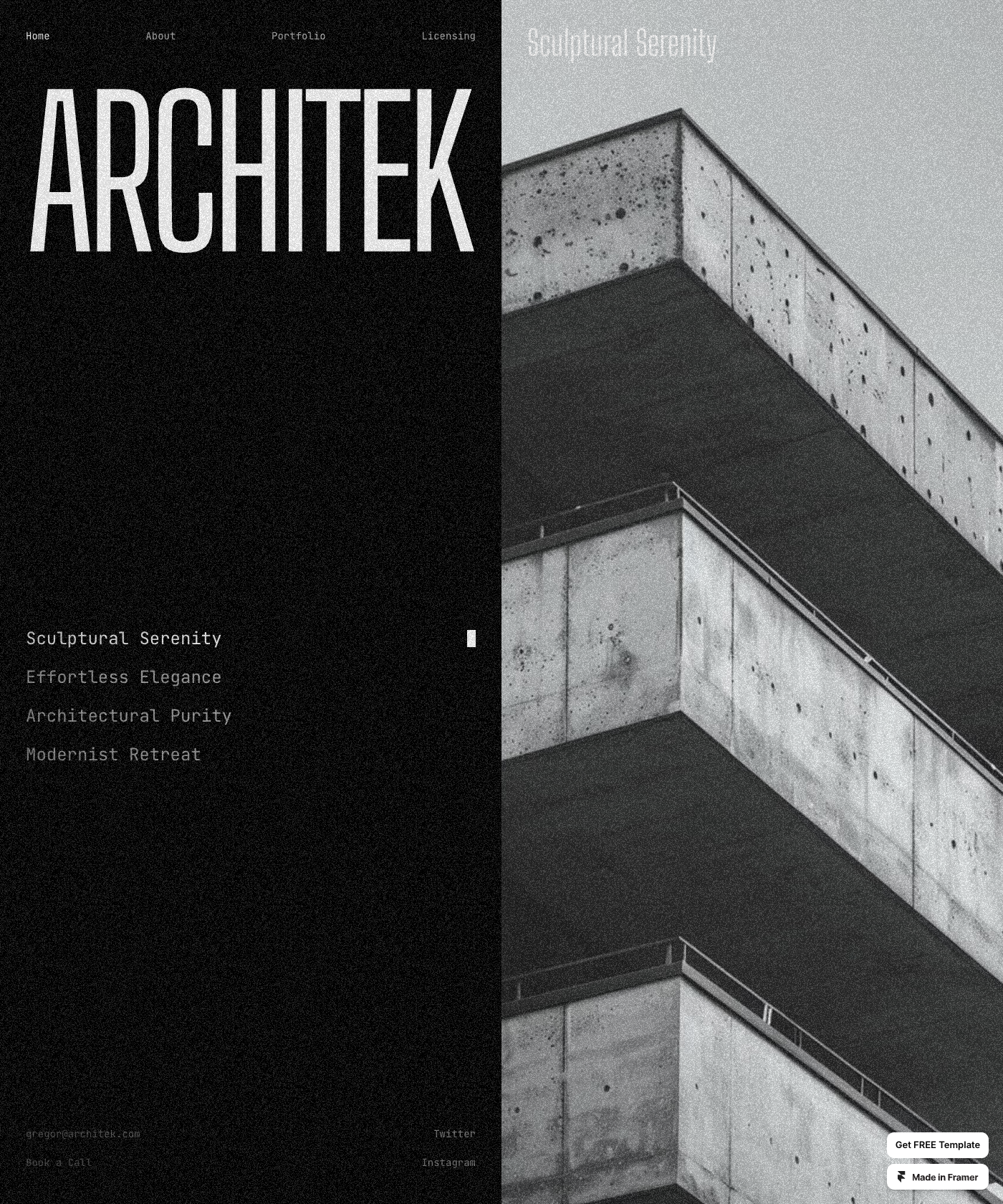 Architek — Portfolio Template